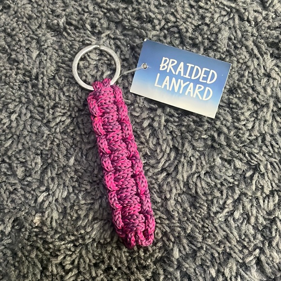 Accessories | Nwt Purple And Pink Braided Keychain | Poshmark